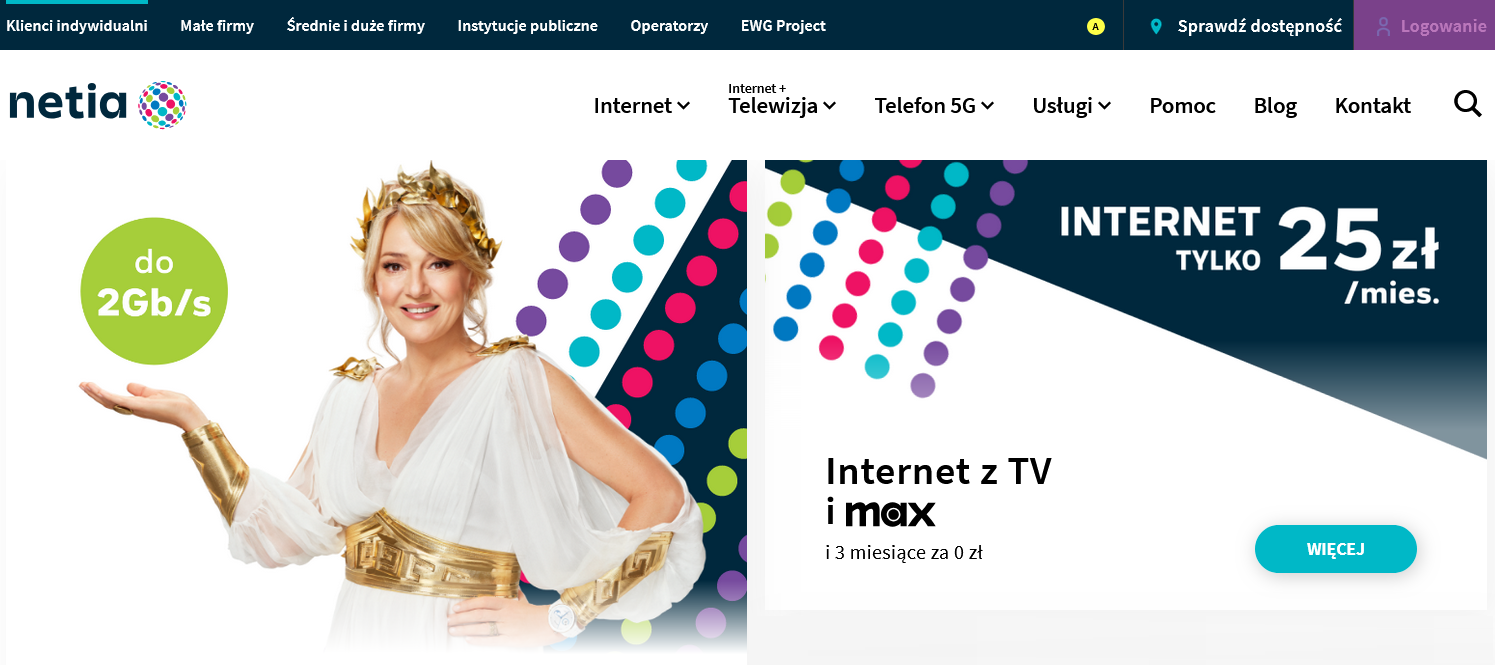 Netia Online – logowanie po raz pierwszy. Co zrobić? - Netia